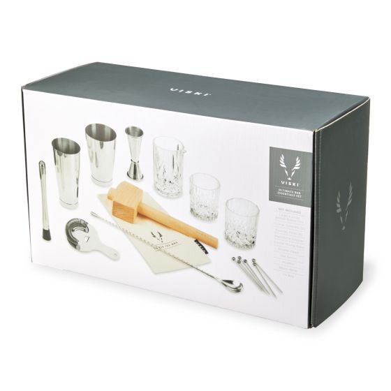 17-Piece Stainless Steel Barware Set by Viski - Kinsip House of Fine ...